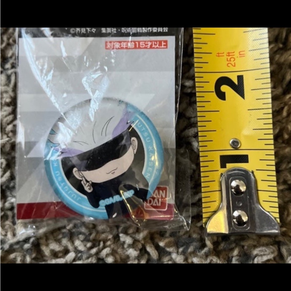 Gojo Jujutsu Kaisen Glass Clear Magnet From Japan - Gem